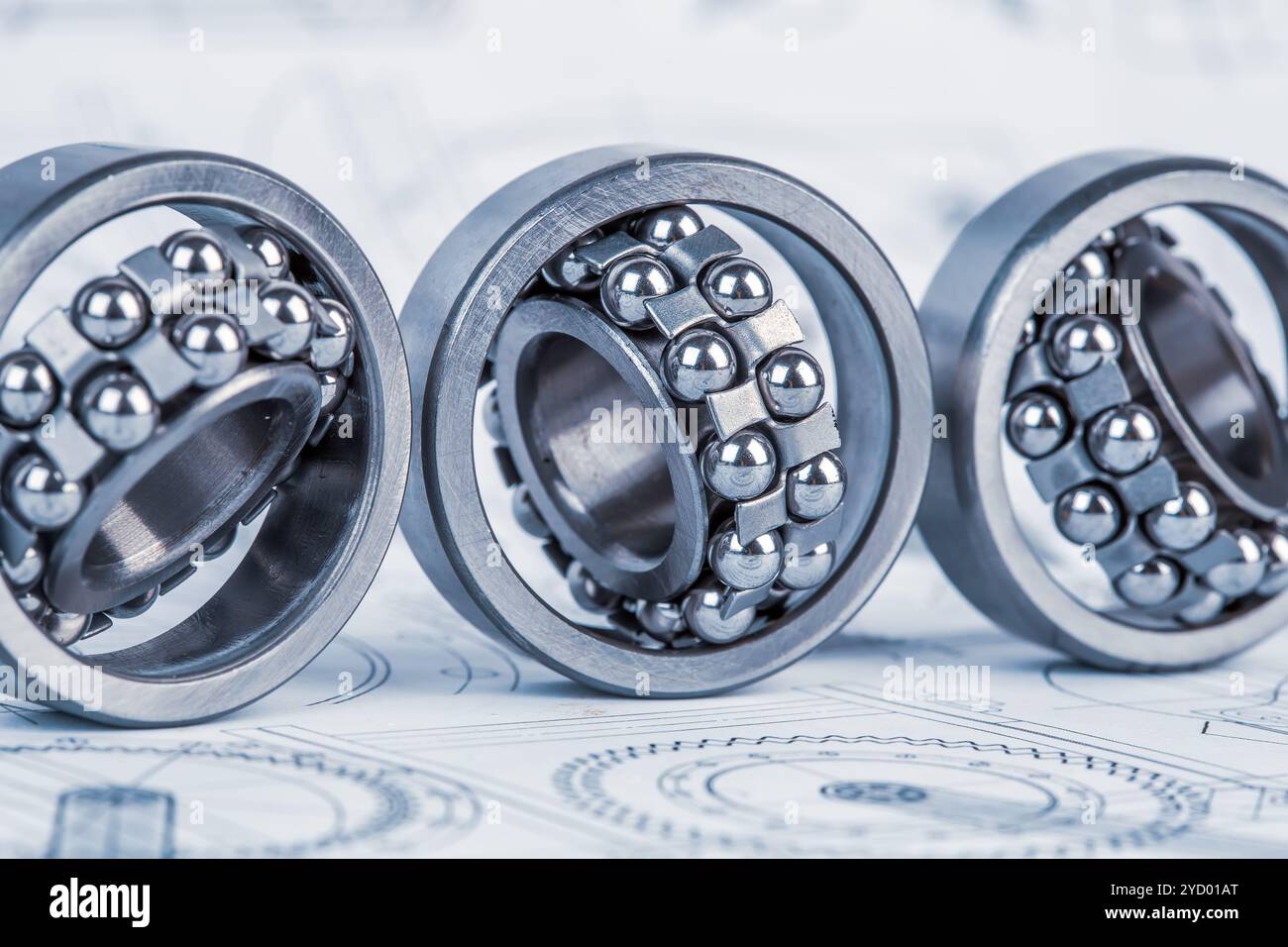 Technical drawings with the bearing Stock Photo - Alamy