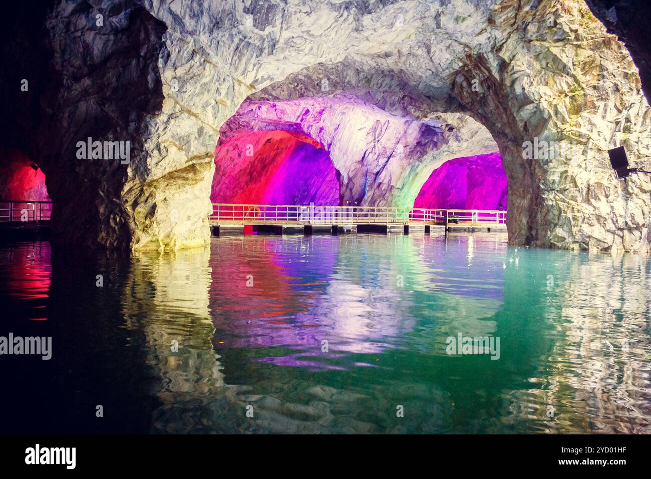 Marble quarry Ruskeala. Invalid marble quarry. Sights of Karelia in ...