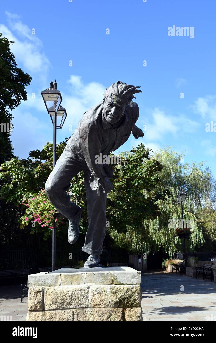 This bronze statue of Fred Trueman, one of cricket's greatest bowler ...