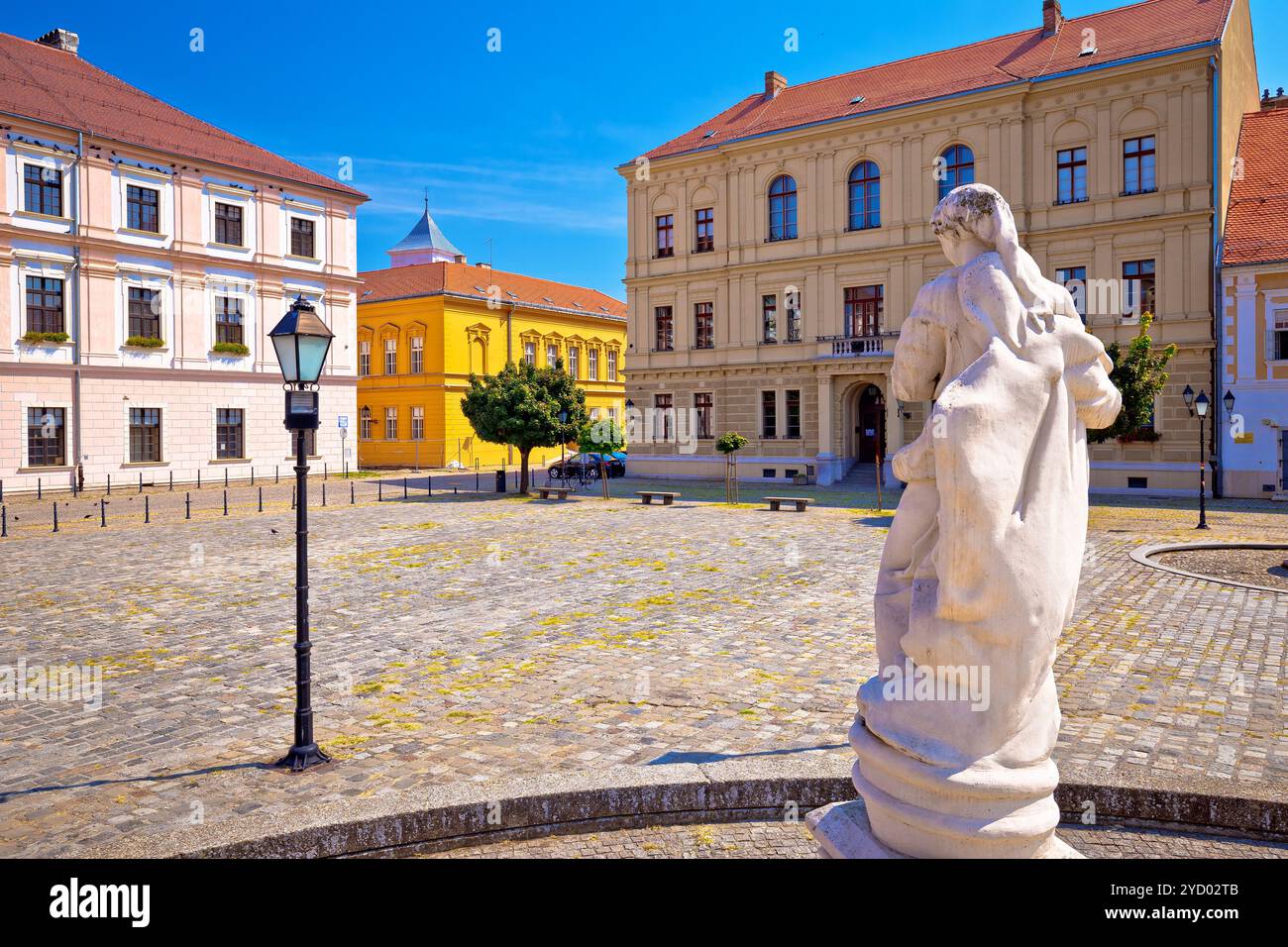 Holy trinity square in Tvrdja historic town of Osijek Stock Photo - Alamy