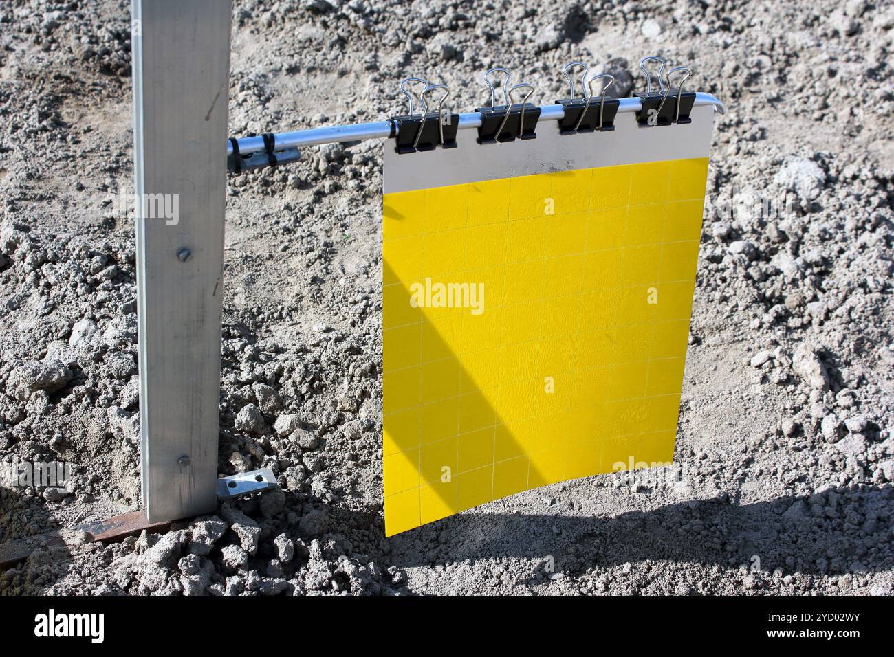 Yellow trap with glue-coated surface for pests, flying insects ...