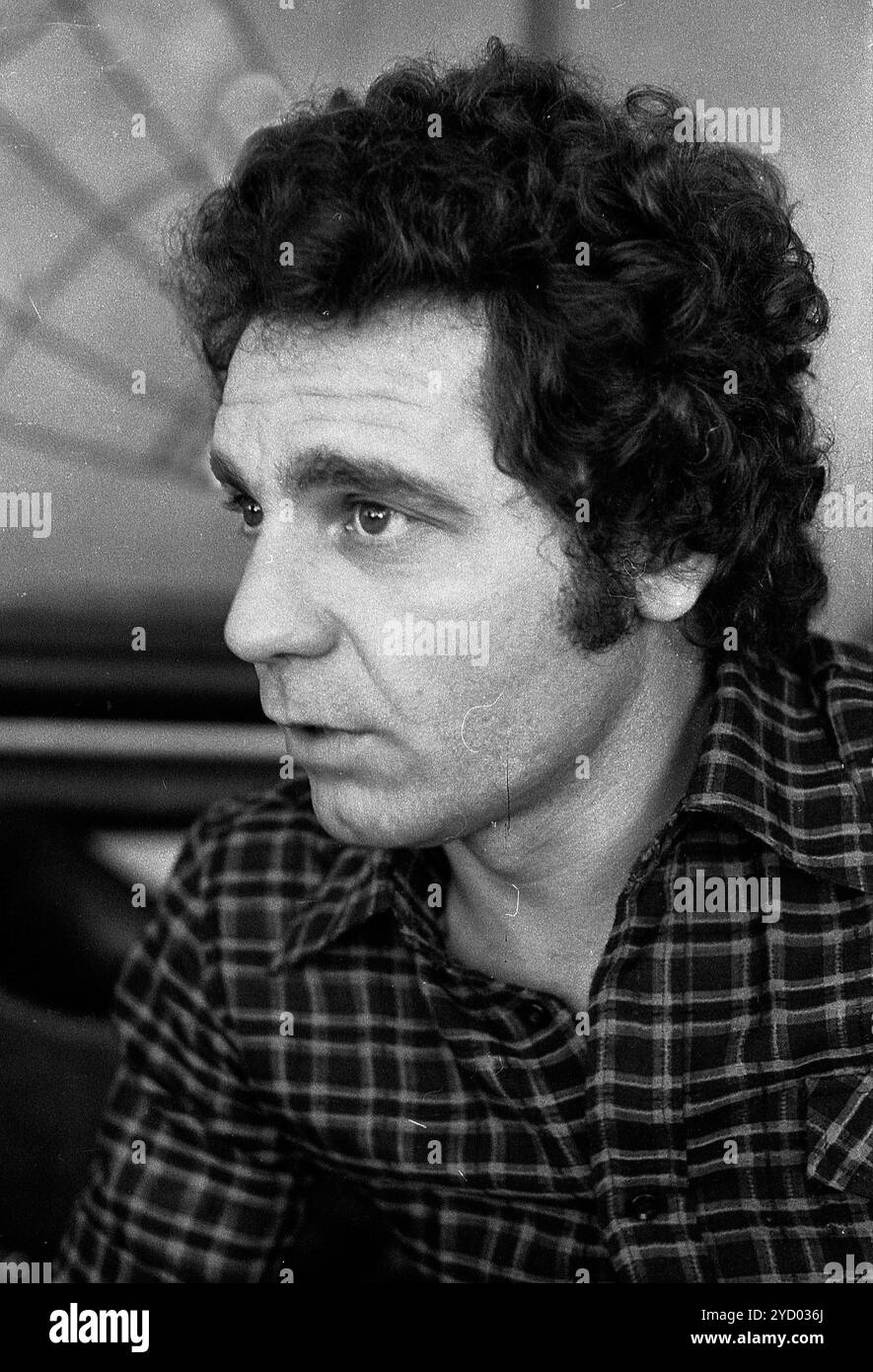 Argentine actor Hugo Arana during a press interview, Buenos Aires ...