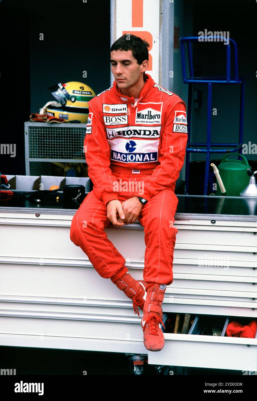 Ayrton Senna. 1988 Italian Grand Prix Stock Photo - Alamy