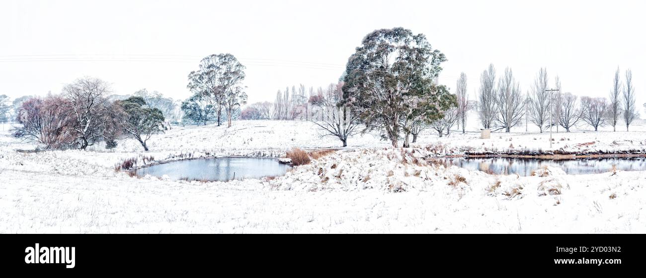 These rural farms look so pretty after a fresh dusting of white powdery ...