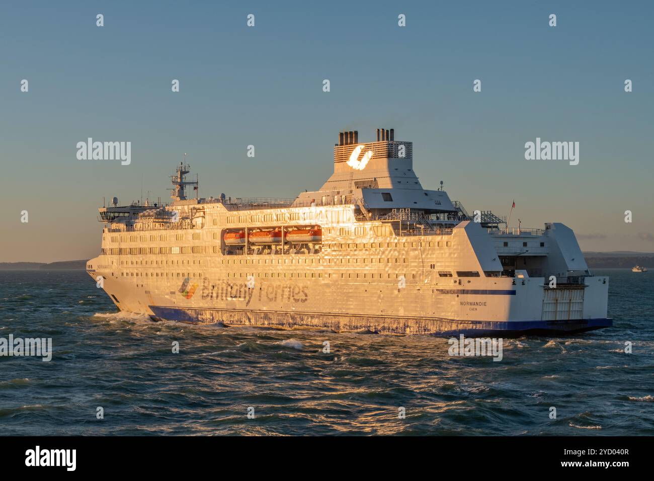The Brittany ferries ship MV Normandie leaving Portsmouth with the ...