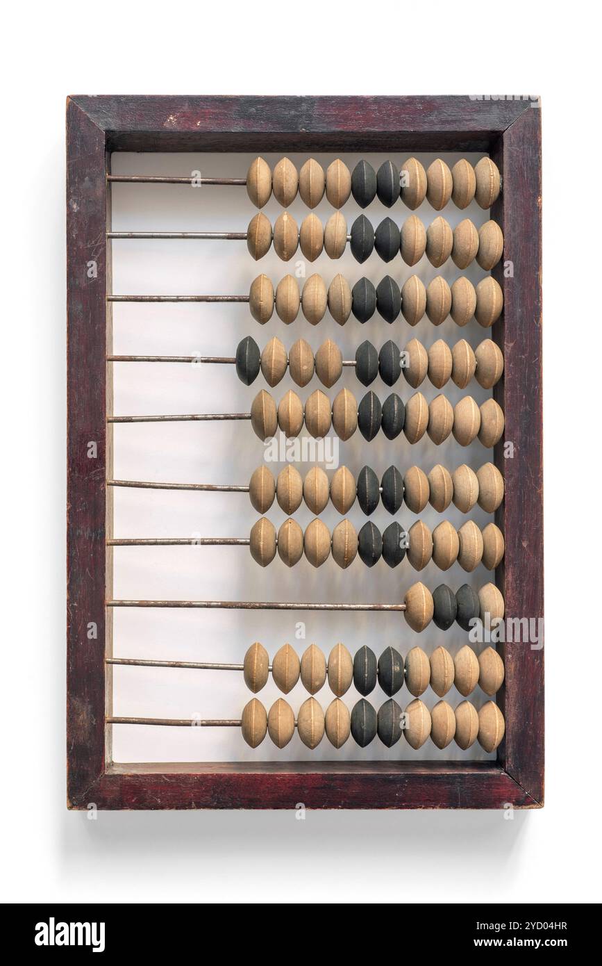 Wooden table calculator Cut Out Stock Images & Pictures - Alamy