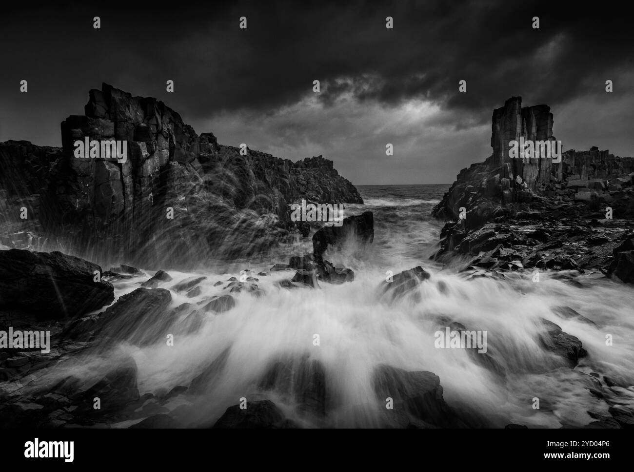 Bomlbo quarry basalt structures Stock Photo - Alamy