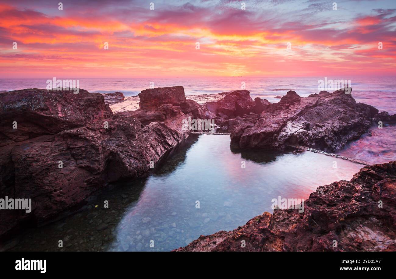 Sunrise over stony coast hi-res stock photography and images - Alamy