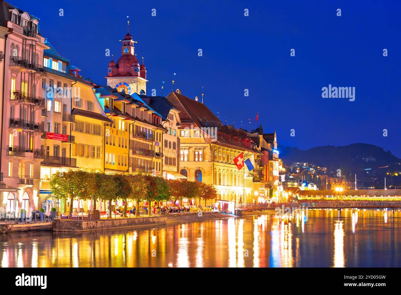Colorful luzern reuss river hi-res stock photography and images - Alamy