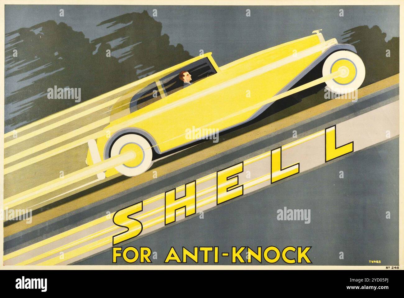 Vintage Advertising Poster: Shell for Anti-Shock Fuel. by Tunee, cirac ...