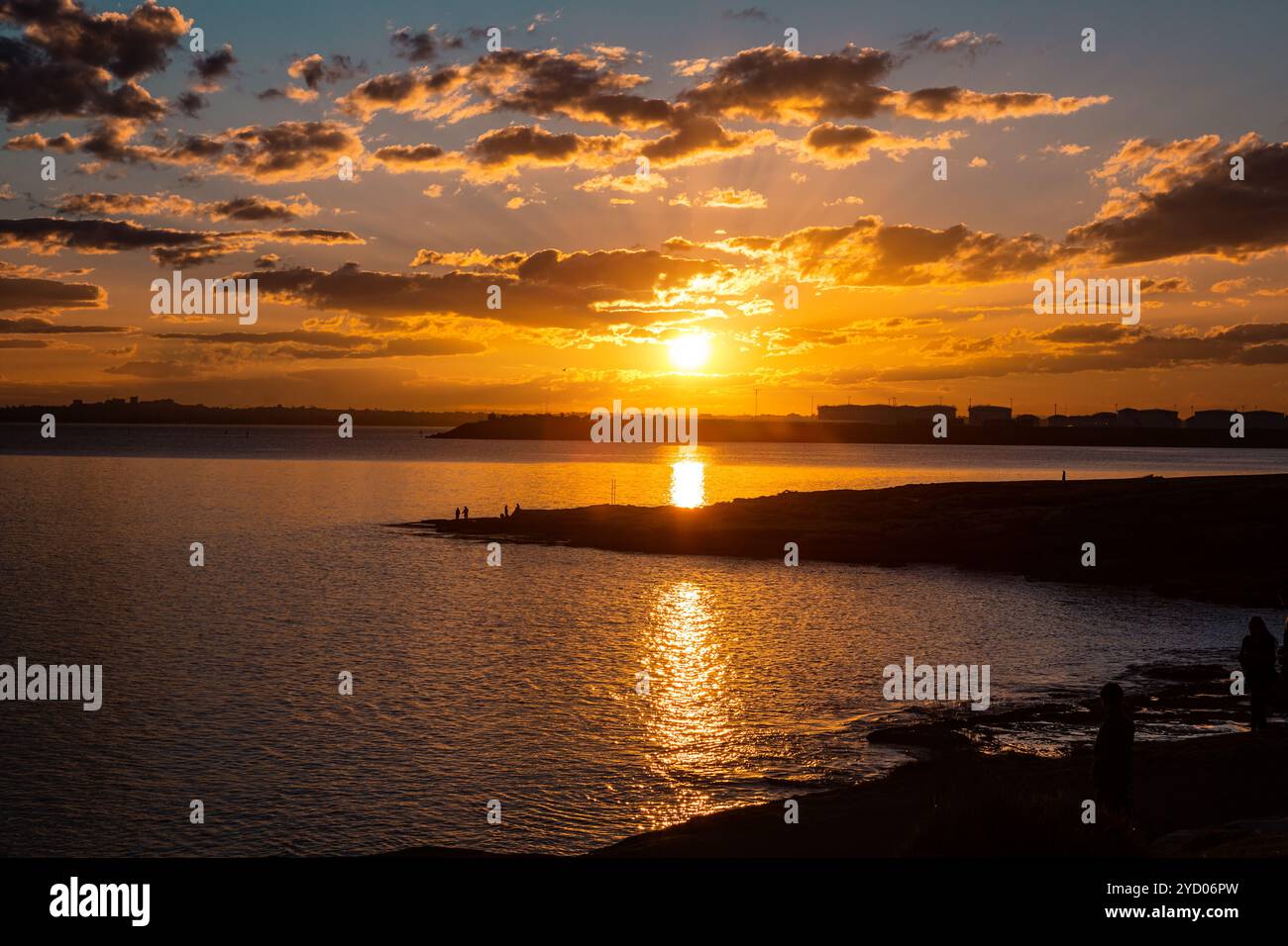 Sunset over Botany Bay Stock Photo - Alamy