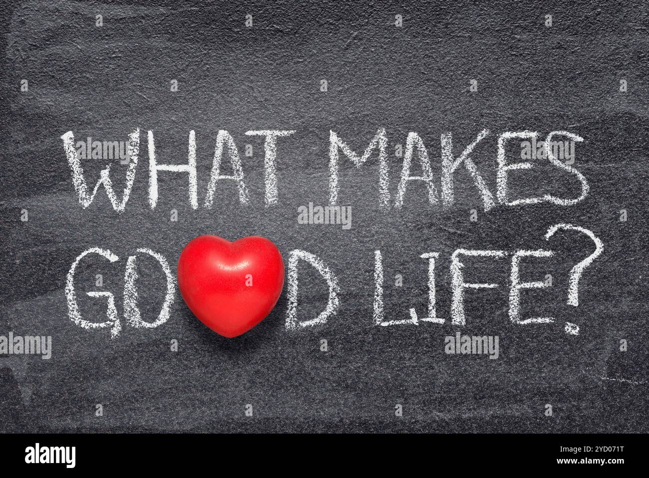 What makes good life heart Stock Photo - Alamy