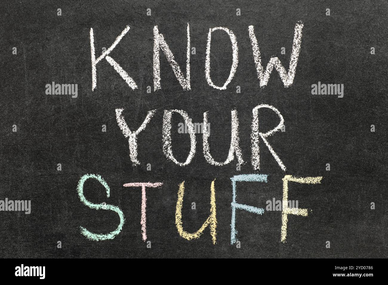 Know your stuff Stock Photo - Alamy