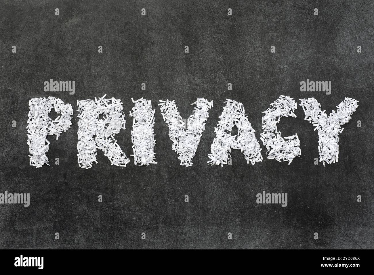 privacy word made from shredded paper on blackboard surface Stock Photo ...