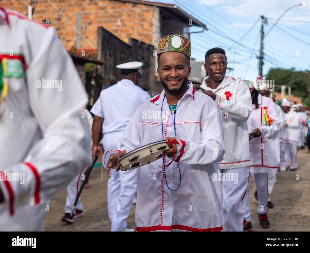 Saubara, Bahia, Brazil - August 03, 2024: Marujada cultural group ...