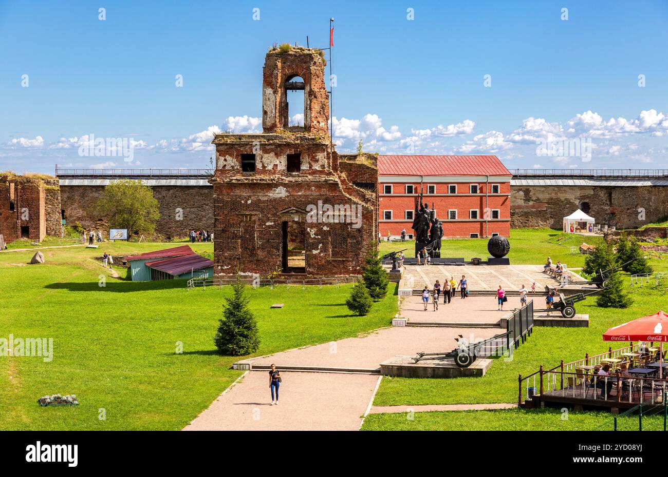 Historical Oreshek fortress is an ancient Russian fortress Stock Photo ...