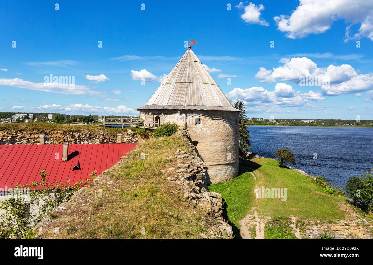 Historical fortress Oreshek is an ancient Russian fortress Stock Photo ...