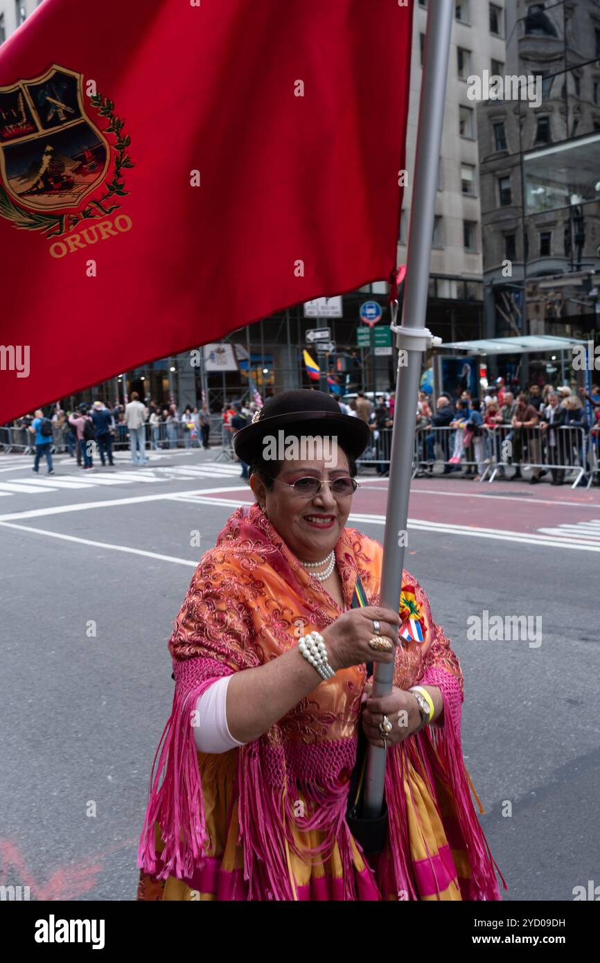 2024 International Hispanic Day Parade on 5th Avenue in New York City ...