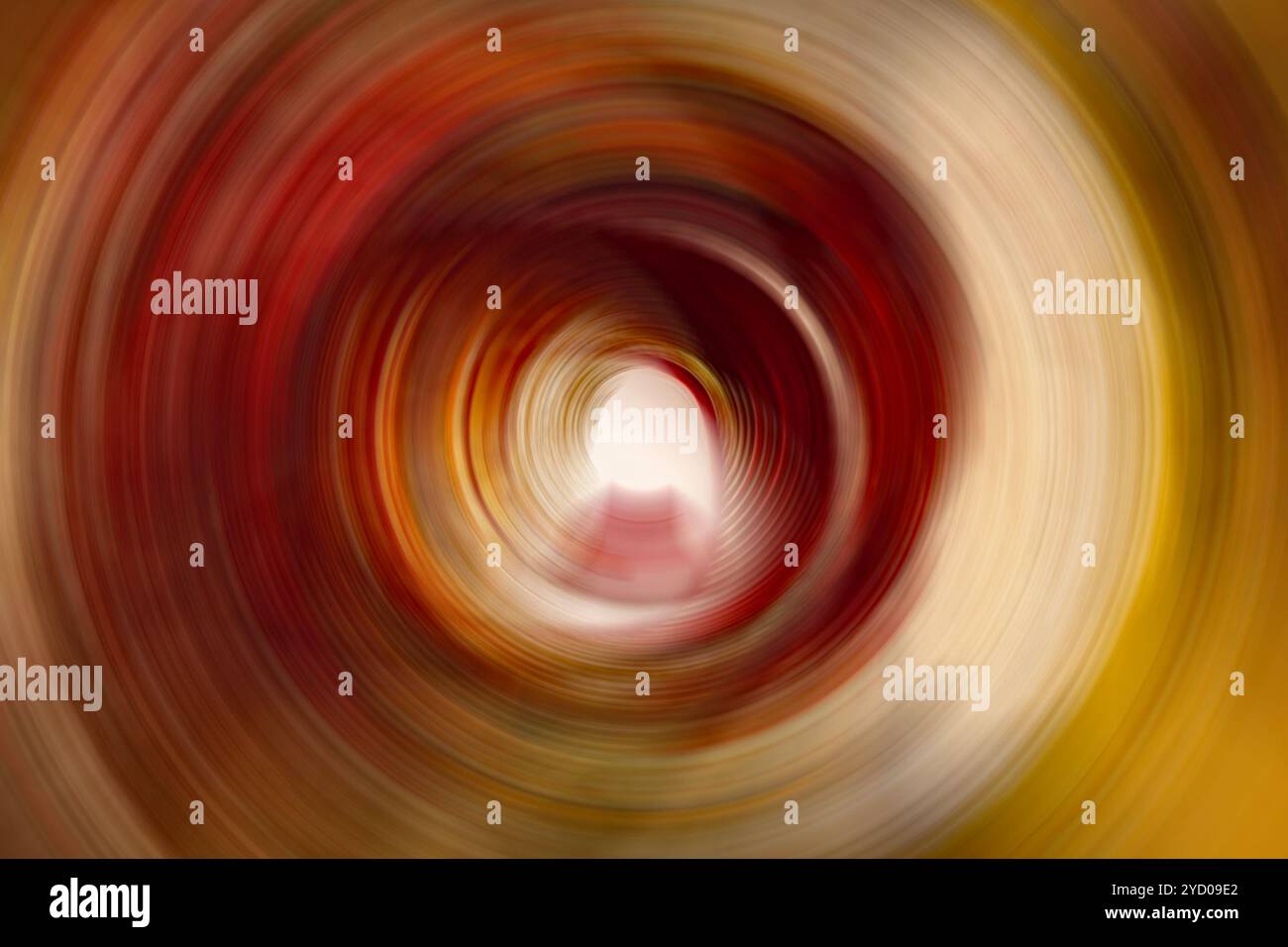 Stunning wormhole effect concentric rings in shades of rich red & gold ...