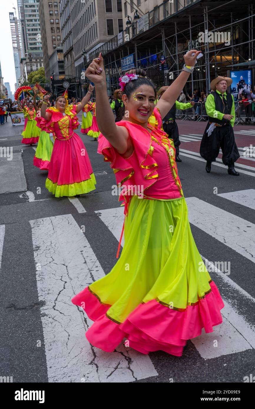 2024 International Hispanic Day Parade on 5th Avenue in New York City ...
