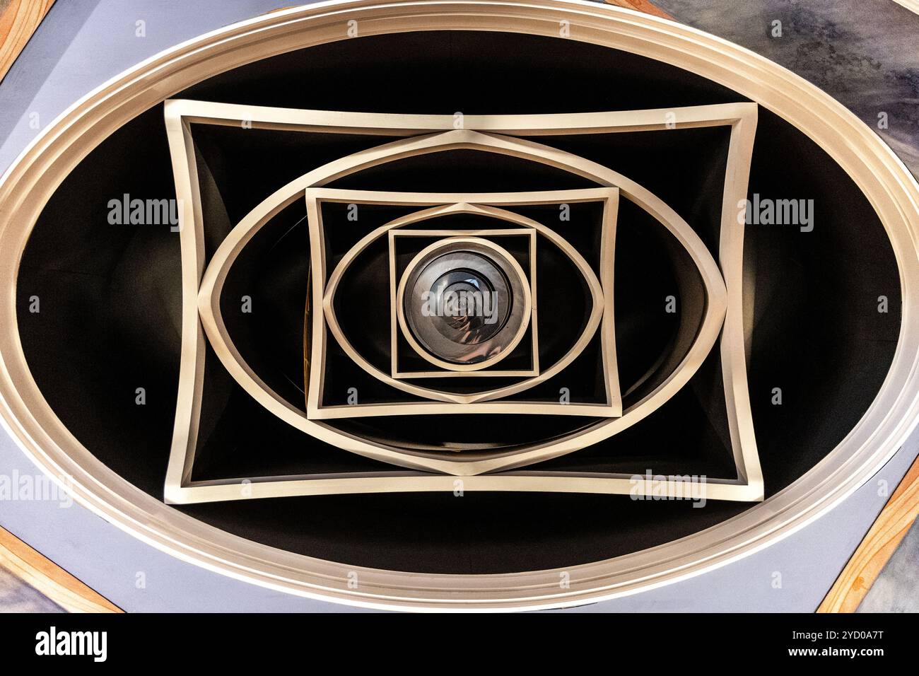 Ceiling of the Cosmic Oval lobby / entrance hall room at the Cosmic ...