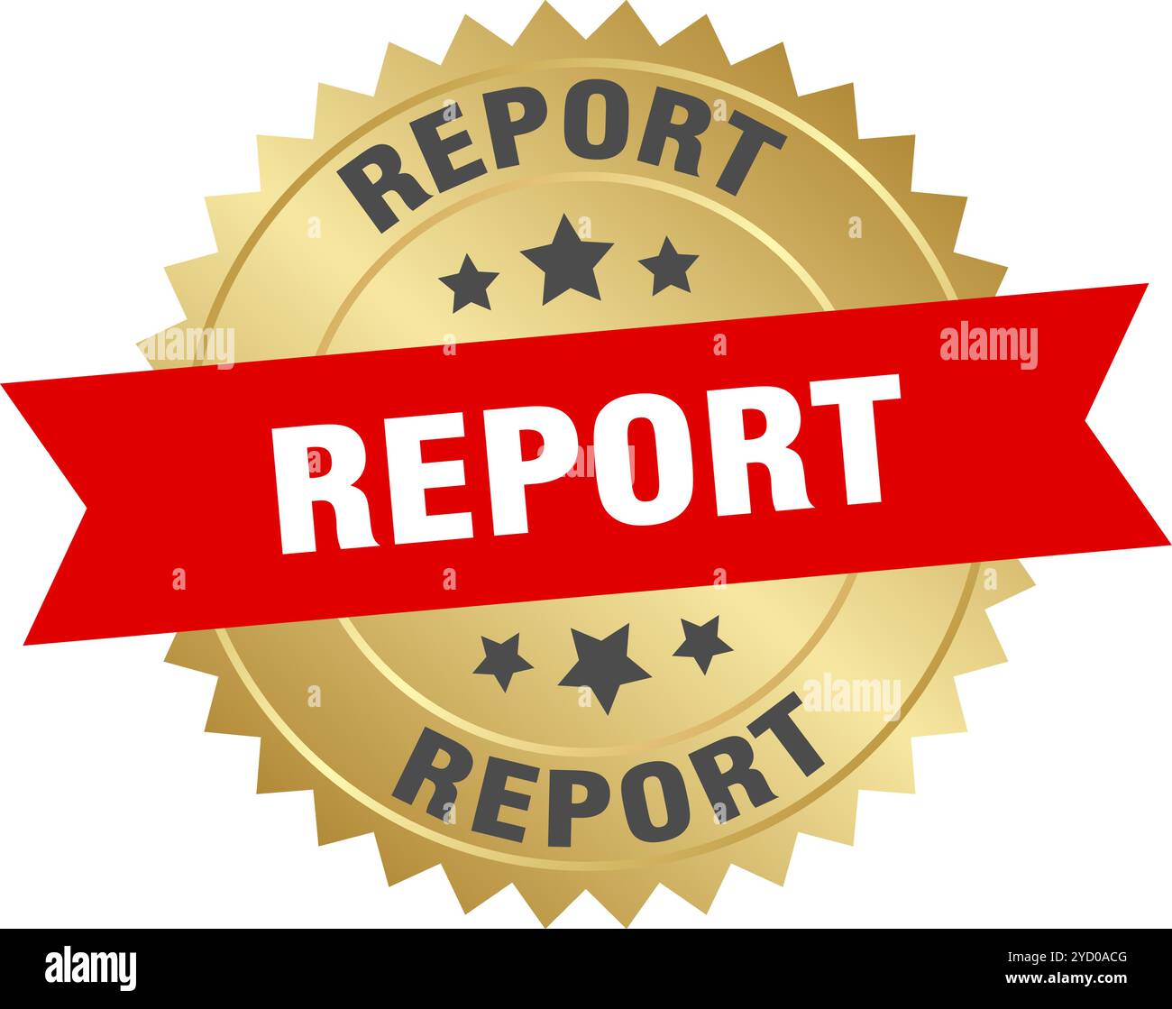 report round red and gold label isolated on transparent background ...