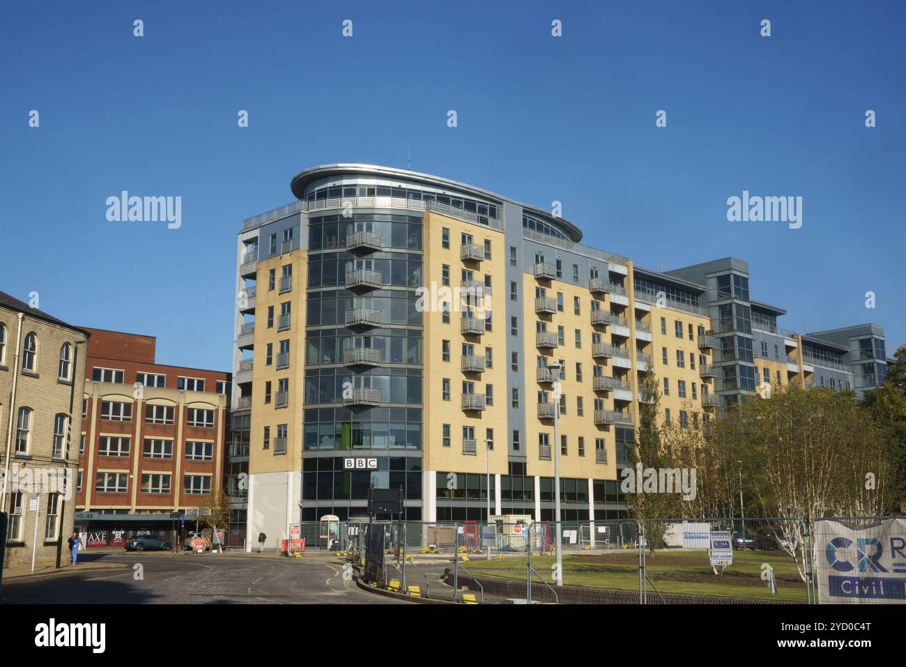 The BBC building in Queen's Gardens, home to BBC Look North and Radio ...