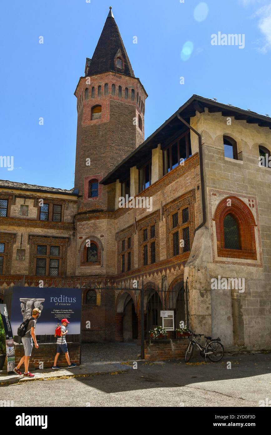 Exterior of the Priory of Sant'Orso, built by Georges of Challant ...