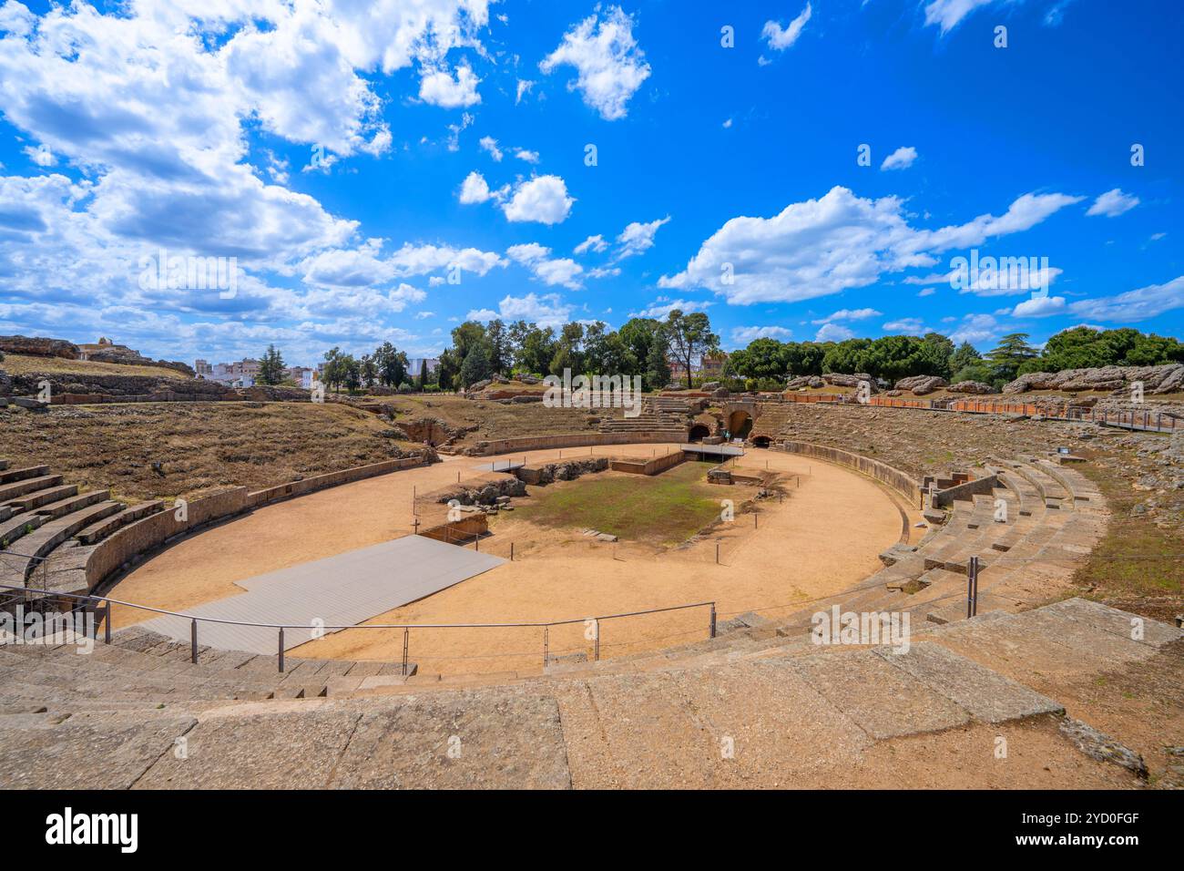 Roman Amphitheatre, Merida, Estremadura, Spain Stock Photo - Alamy