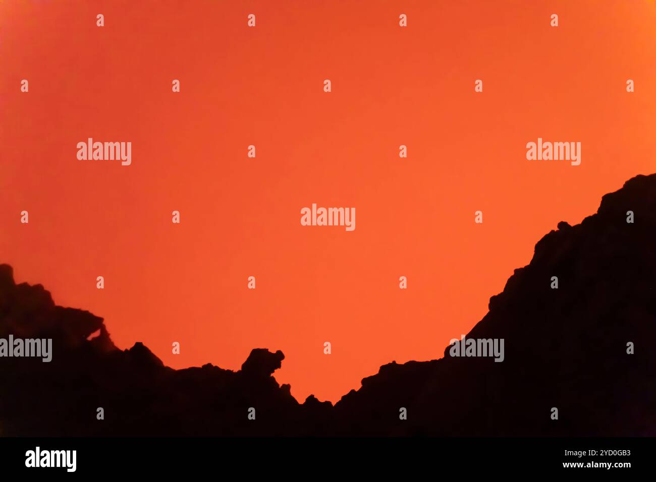 Erta Ale continuously active Basaltic shield volcano in the Afar region ...