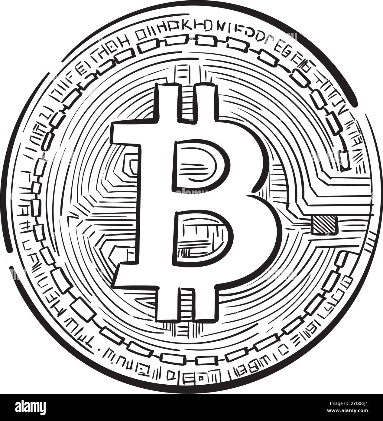 Cartoon illustration coin money payment Black and White Stock Photos ...