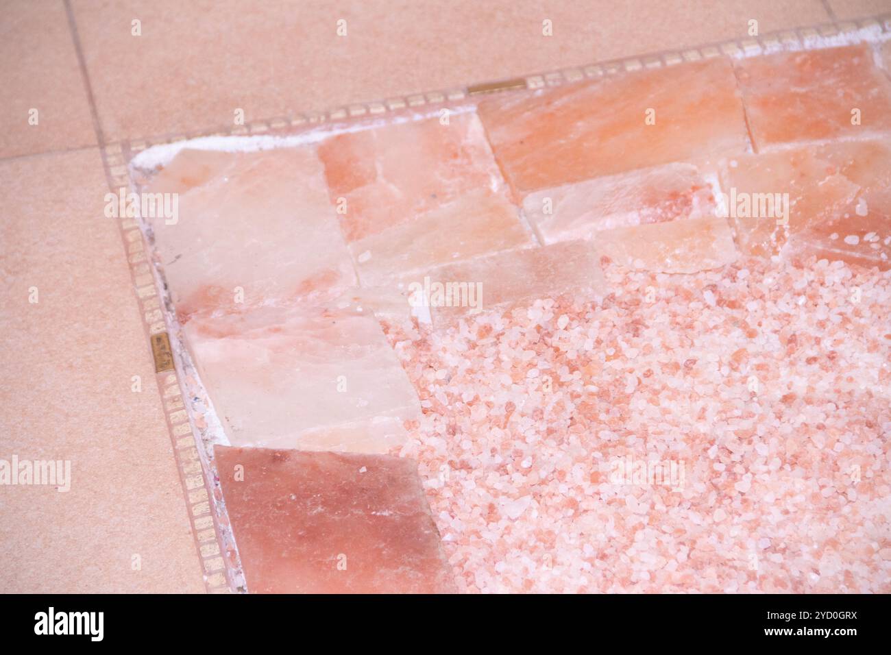 Pink bath salt granules hi-res stock photography and images - Alamy