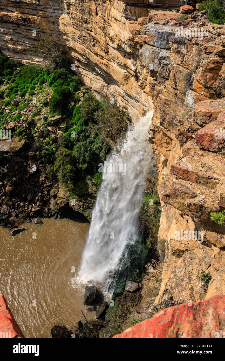 niewoudtville waterfalls main falls is a spectacular tall water spout ...