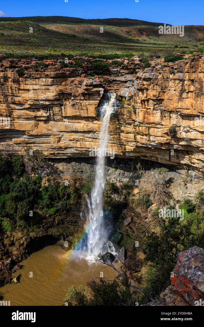 niewoudtville waterfalls main falls is a spectacular tall water spout ...