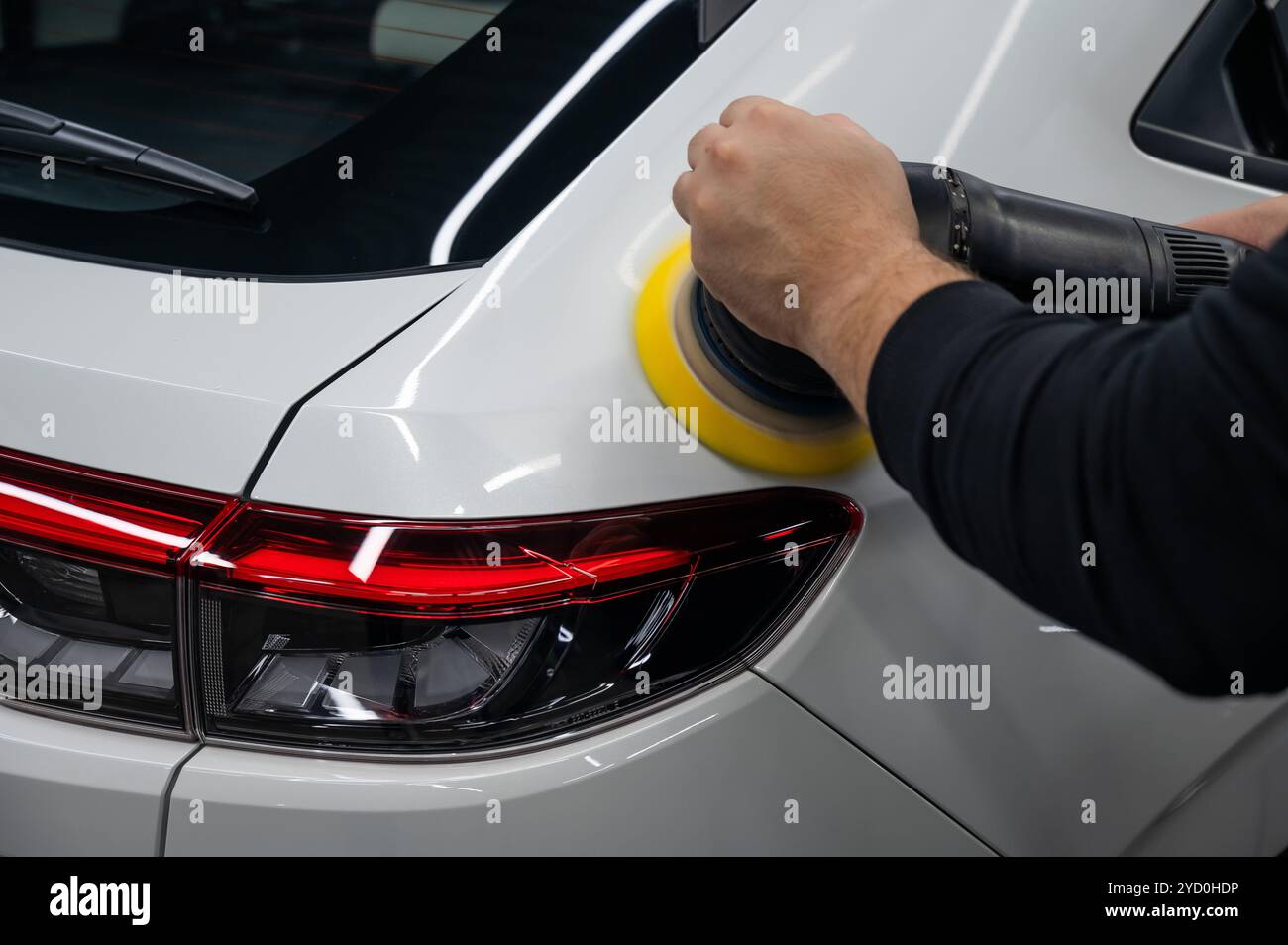 Close up polishing process car hi-res stock photography and images - Alamy