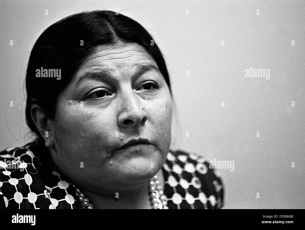 Argentine folk singer Mercedes Sosa during a press interview in Buenos ...