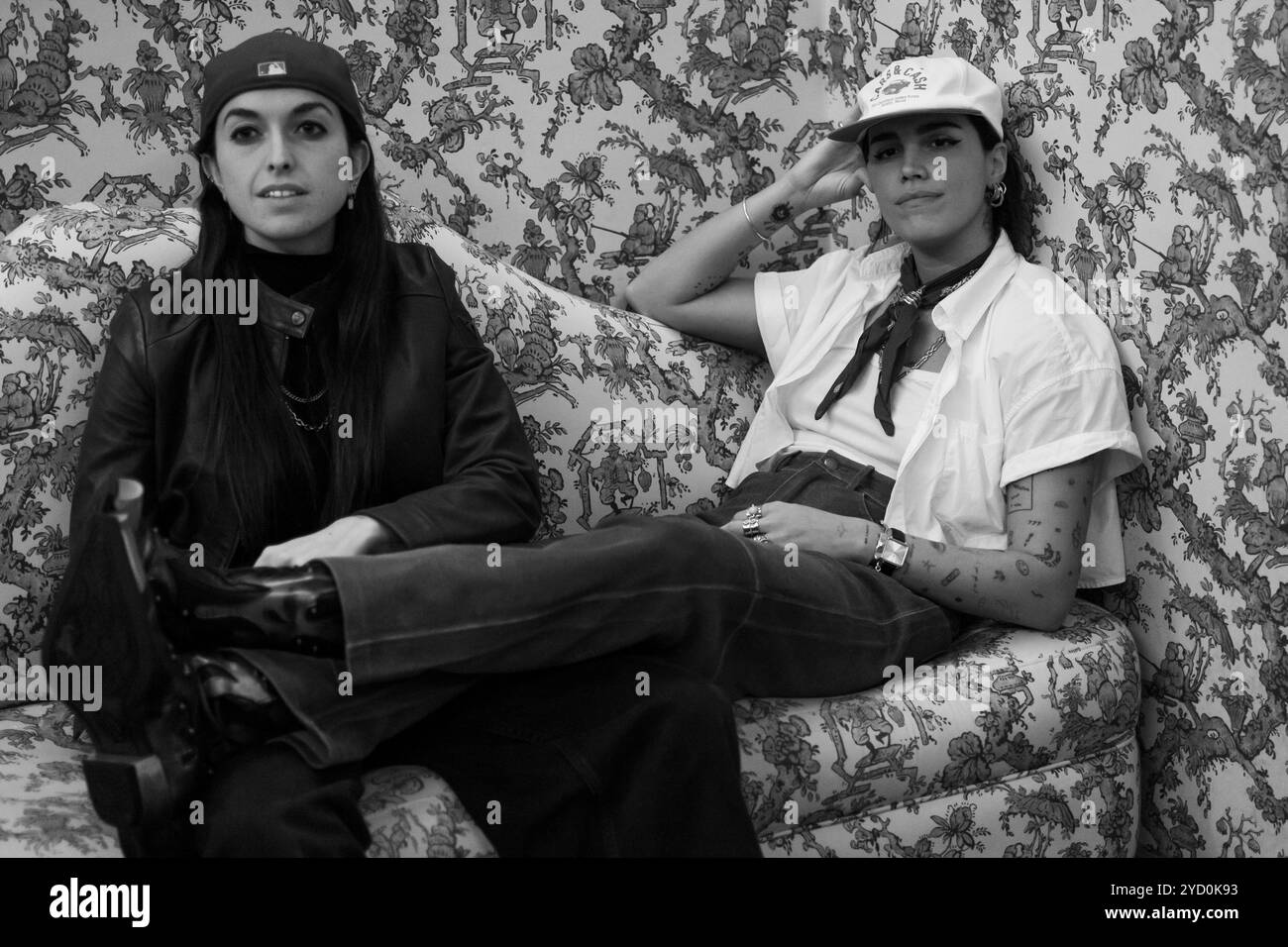 The musical duo Marlena poses during the presentation of their new ...