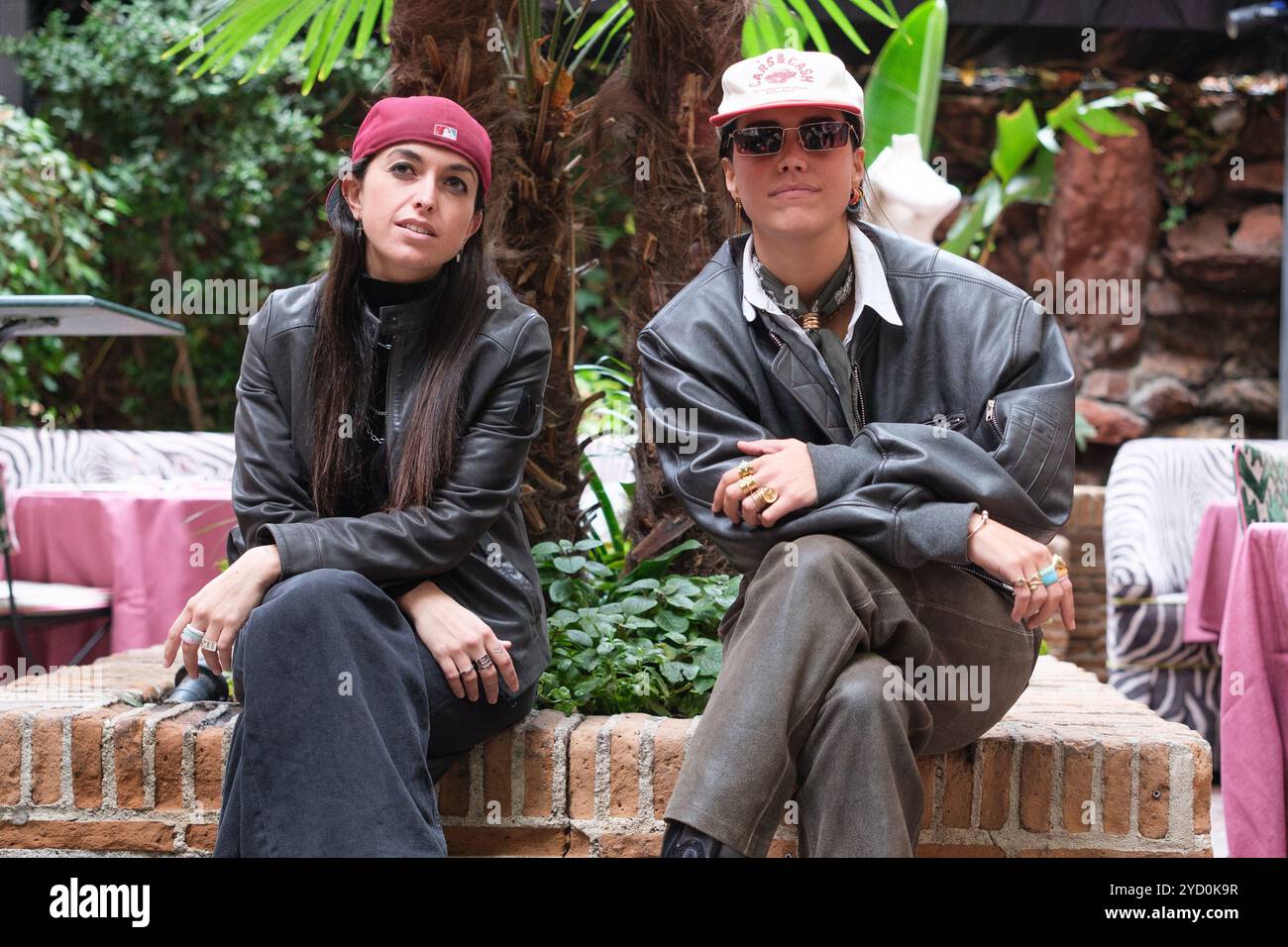The musical duo Marlena poses during the presentation of their new ...