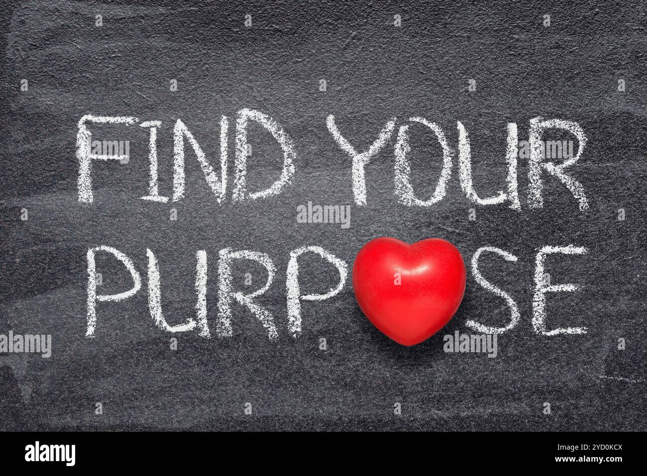 Find your purpose heart Stock Photo - Alamy