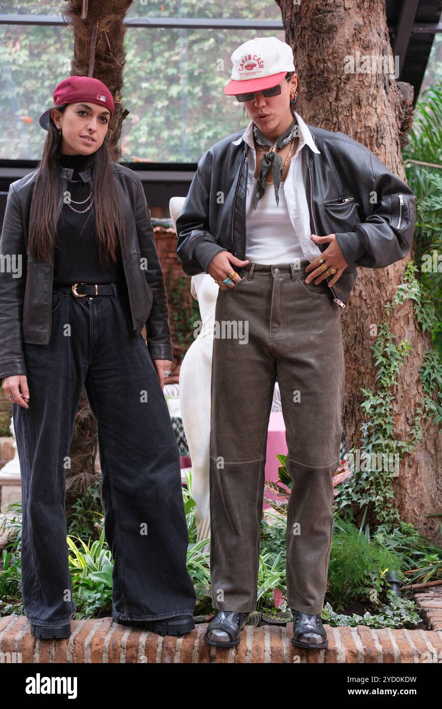 The musical duo Marlena poses during the presentation of their new ...