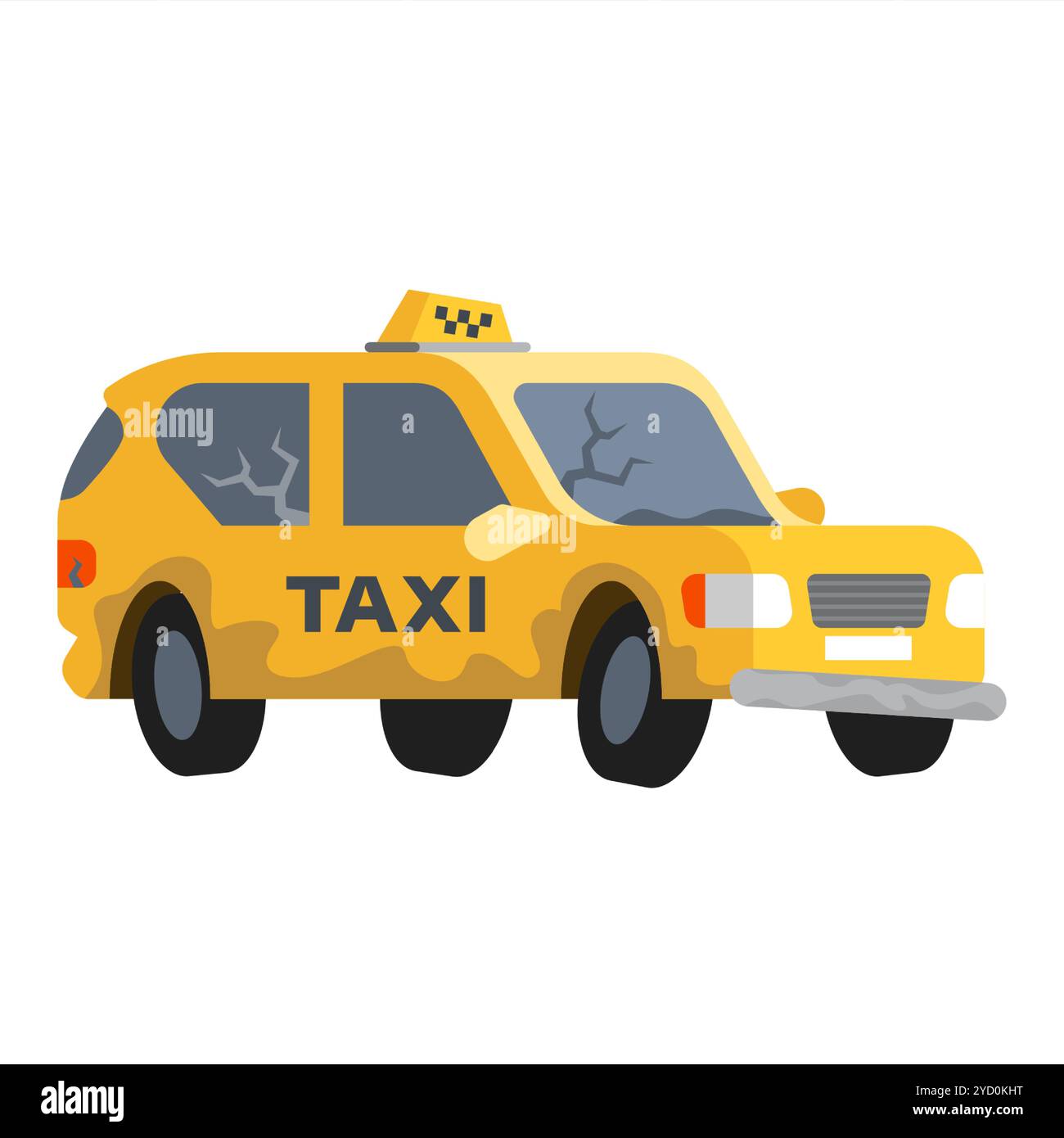 Car broken side road Cut Out Stock Images & Pictures - Alamy