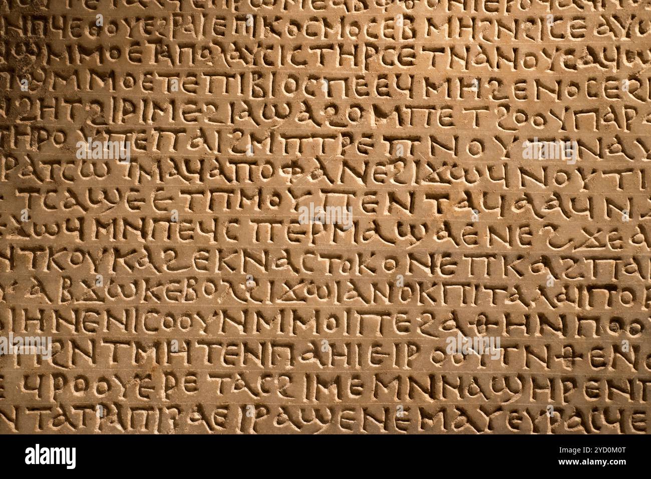 ancient stone surface background with carved Greek characters Stock ...