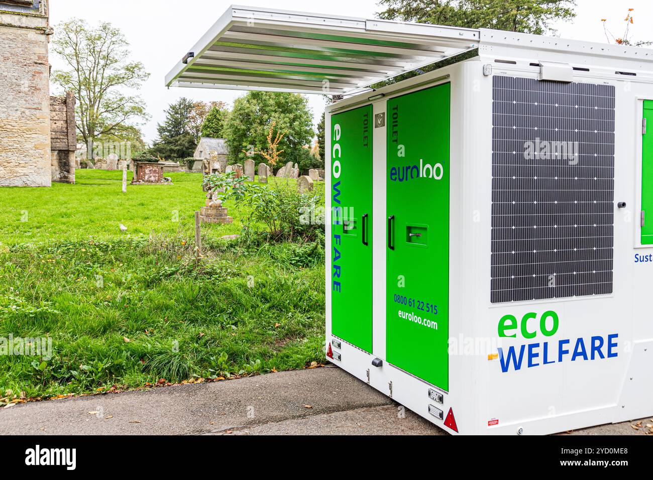 Euro Loo Eco Welfare solar powered toilet in the village of Bampton ...