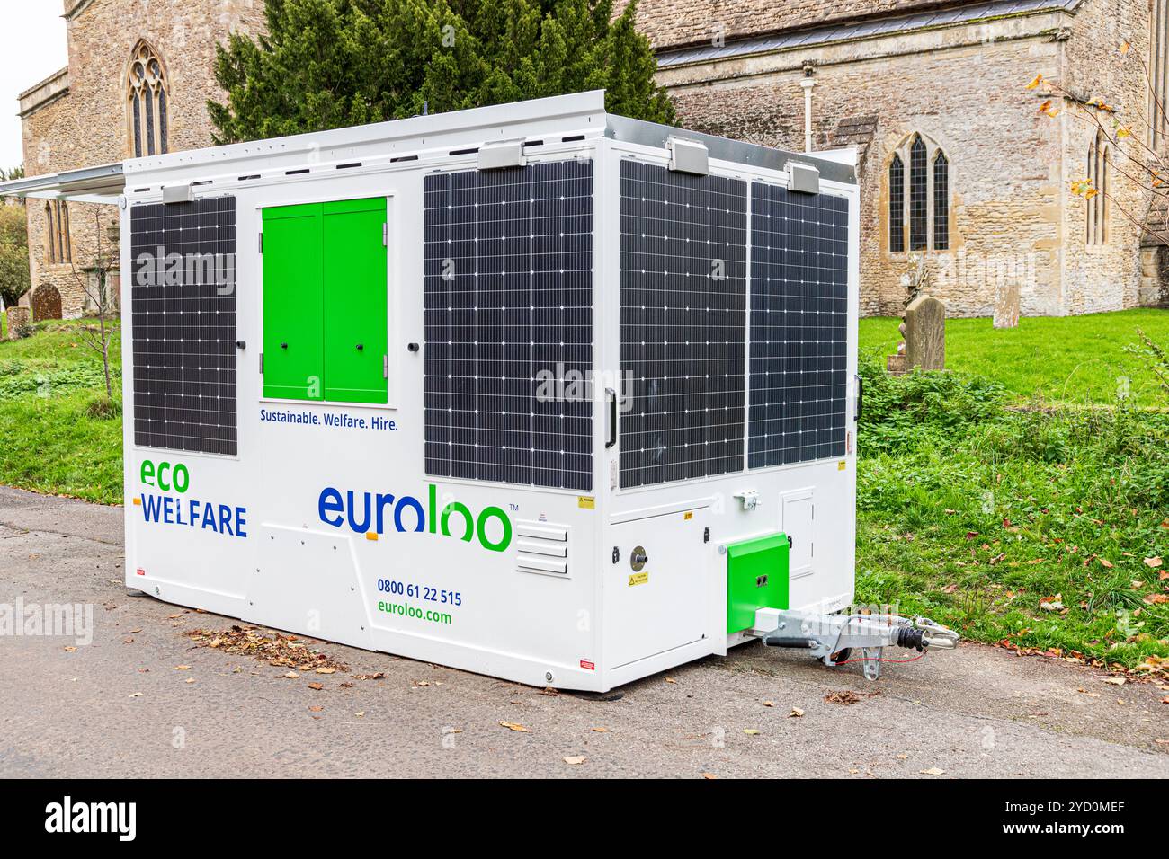 Euro Loo Eco Welfare solar powered toilet in the village of Bampton ...