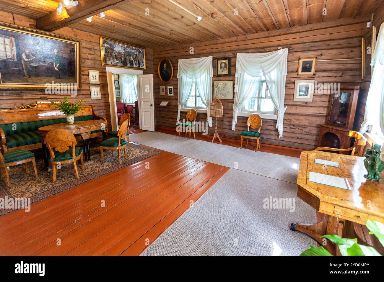 Interior of the museum Alexander Suvorov in the museum-estate Stock ...