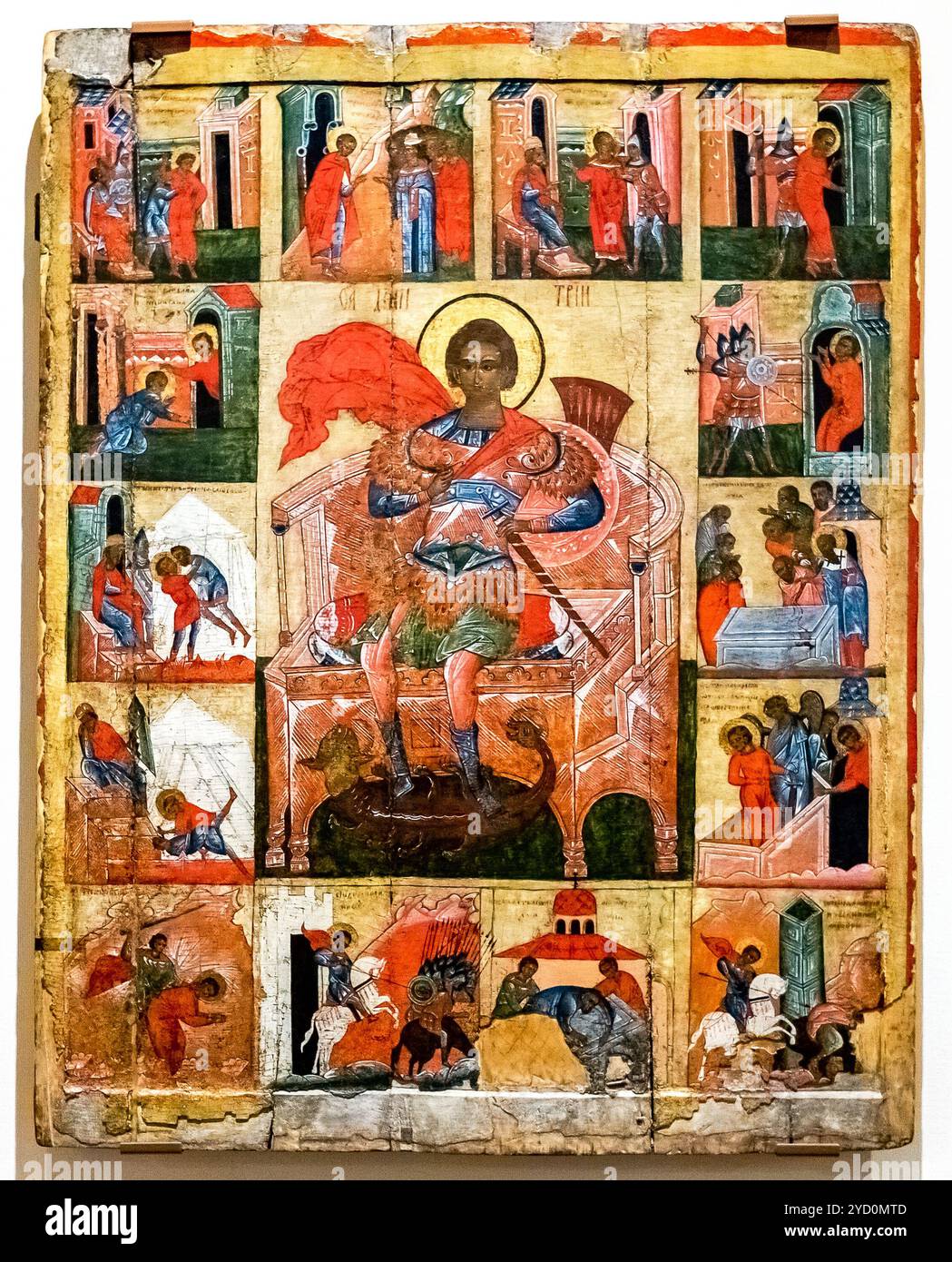 St Dimitrius with Scenes from his Life, 16th century Stock Photo - Alamy