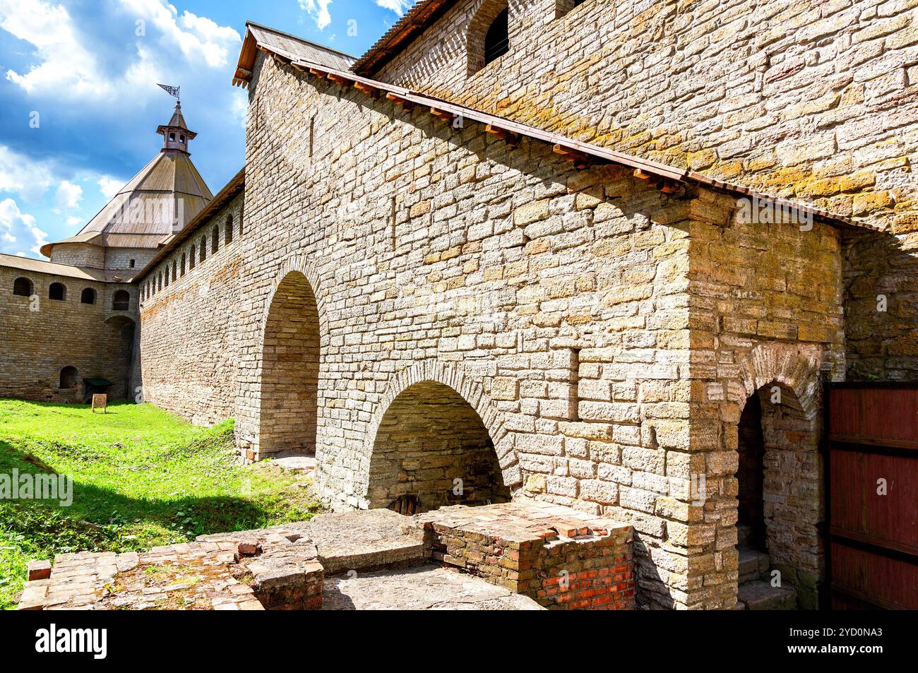 Historical Oreshek fortress is an ancient Russian fortress Stock Photo ...