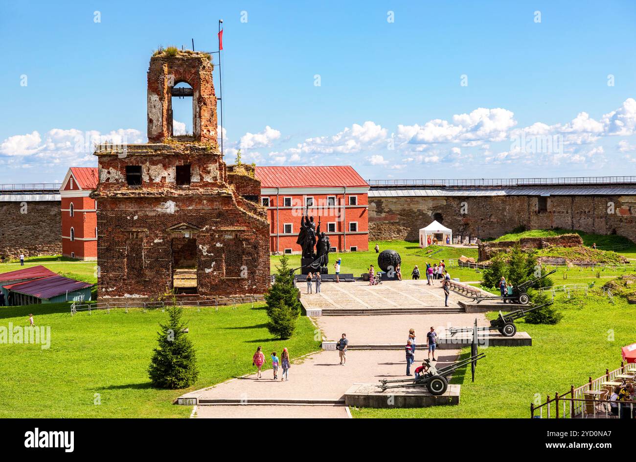 Historical Oreshek fortress is an ancient Russian fortress Stock Photo ...
