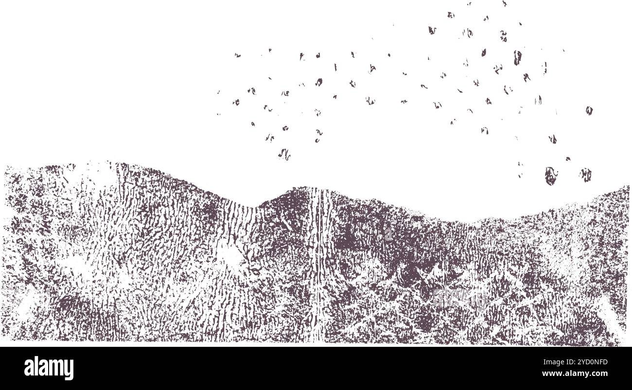 Black carboned texture overlay. Dust grainy texture on white background ...