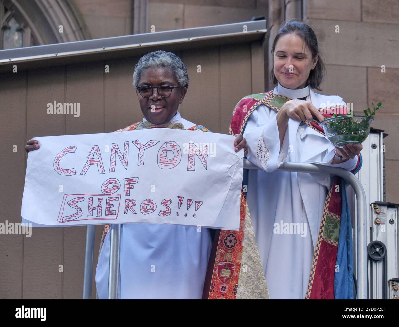 New York, New York, USA. 24th Oct, 2024. Clergy from Trinity Church ...